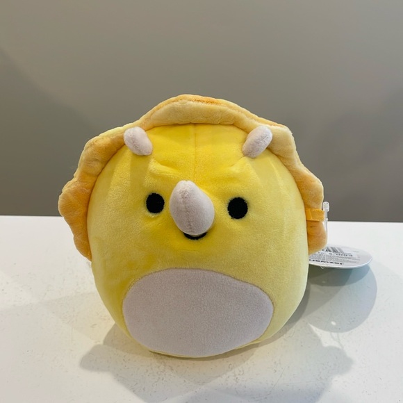 Squishmallows | Other | Nwt 5 Lancaster The Yellow Triceratops Dinosaur ...